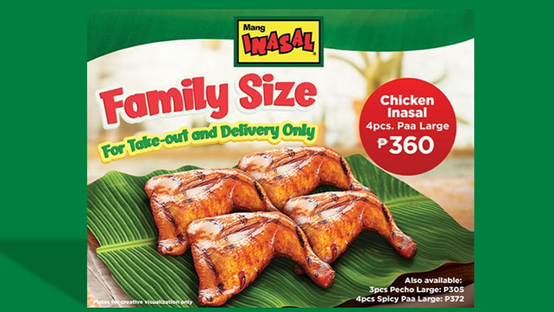 Mang Inasal favorites now come in Family Size