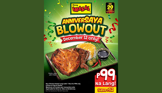 Promos I Enjoy discounts and Special Deals at Mang Inasal