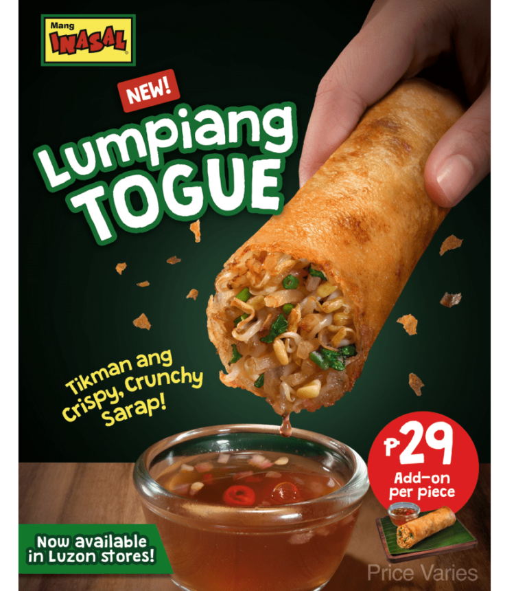 Craving for Lumpiang Togue? Mang Inasal offers it for only ₱29!